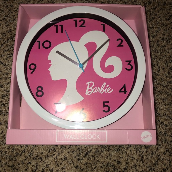 Mattel | Wall Decor | Barbie Clock | Poshmark